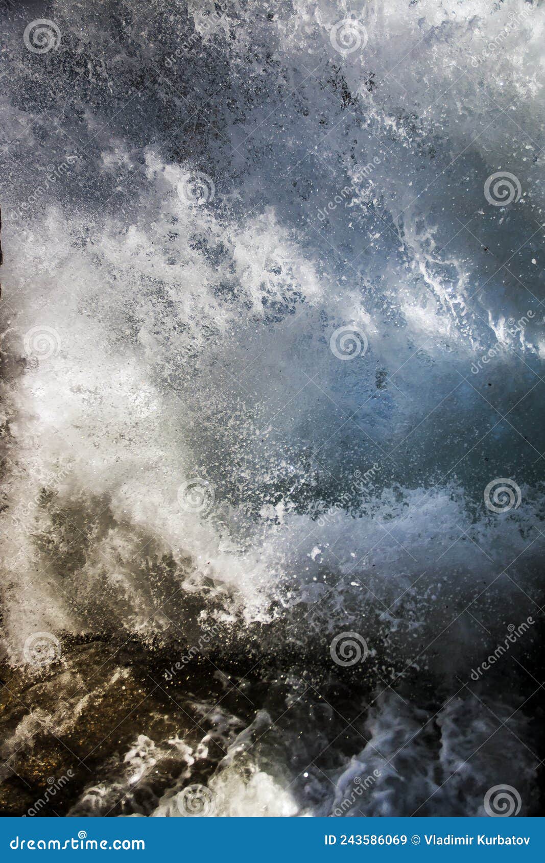 The Power of Water Elements and Waves Stock Image - Image of ocean ...