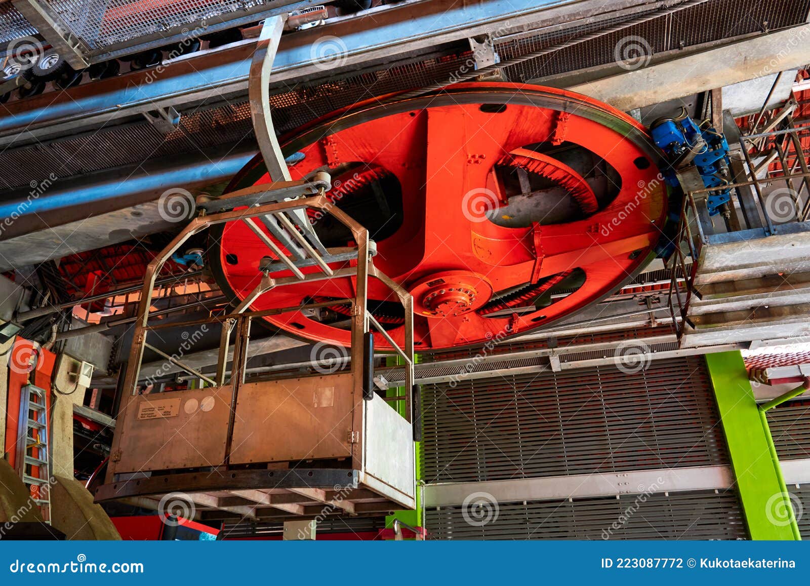 Cable Car Mechanism. Technology. Lifting Mechanism Stock Photography ...