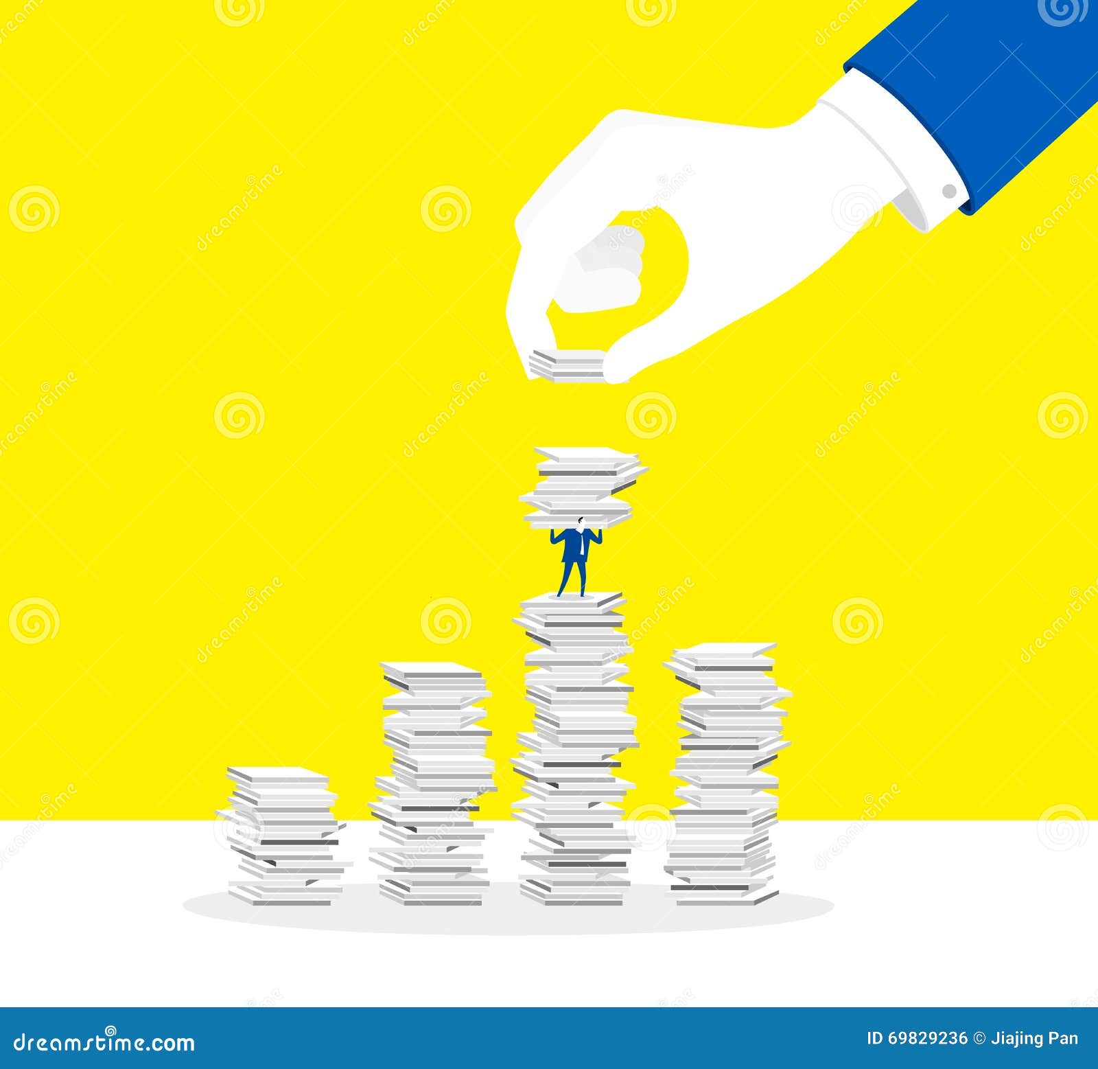 Workload As A Burden And Weight On Shoulders - Symbolized By Word ...