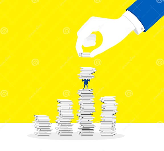 Huge workload stock illustration. Illustration of density - 69829236