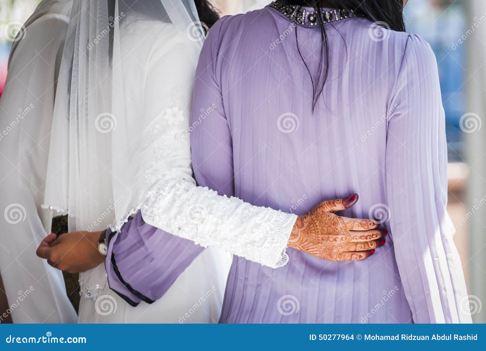 Hugging from the back stock photo. Image of woman, henna - 50277964