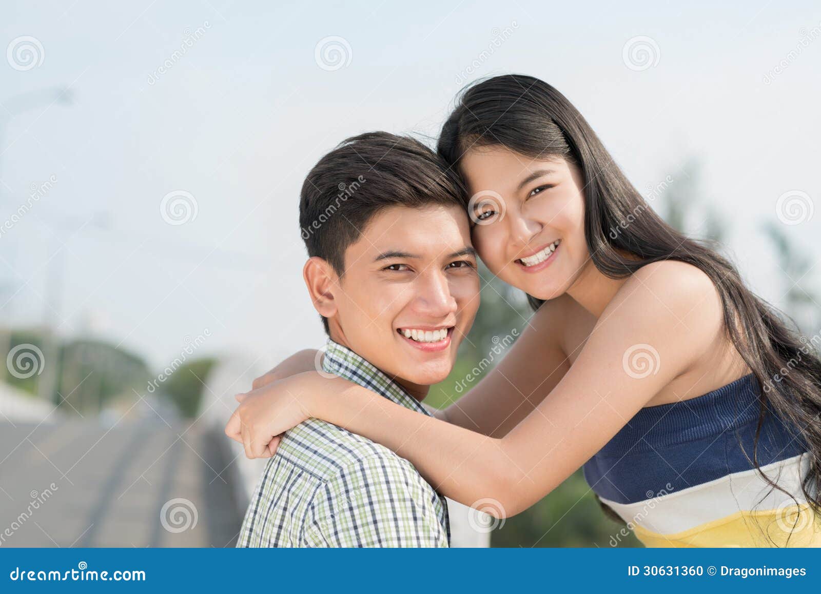 Hugging couple stock photo. Image of happy, loving, attractive - 30631360