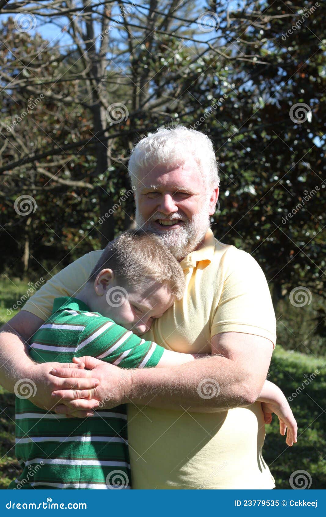 Hugging Daddy stock image. Image of handicapped, father - 23779535
