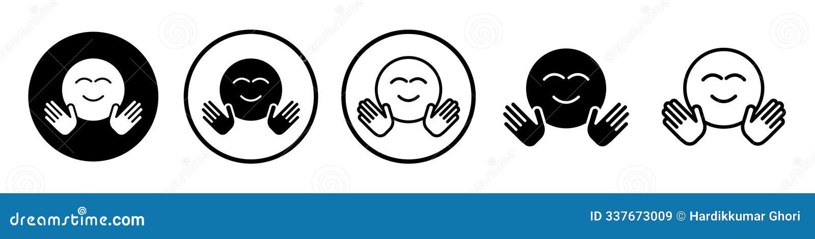Hugging Emoji Vector Icon Isolated. Hugging Emoticon Symbol. Vector ...