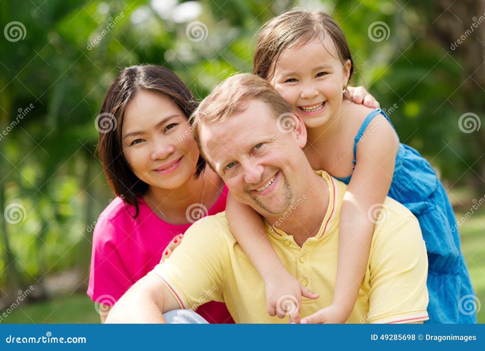 Hugging family stock photo. Image of girl, portrait, race - 49285698