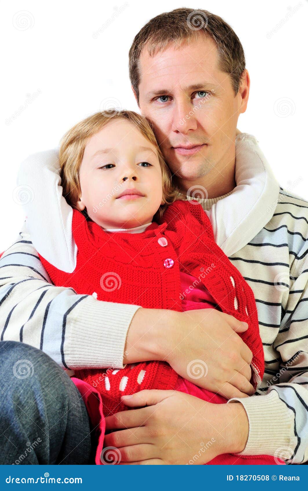 Hugging Father and Daughter Stock Photo - Image of girl, adorable: 18270508