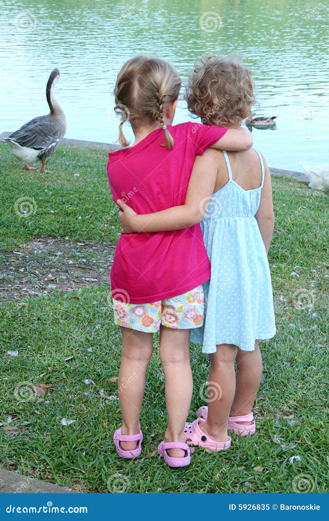 Hugging Girls stock image. Image of sisters, play, braided - 5926835