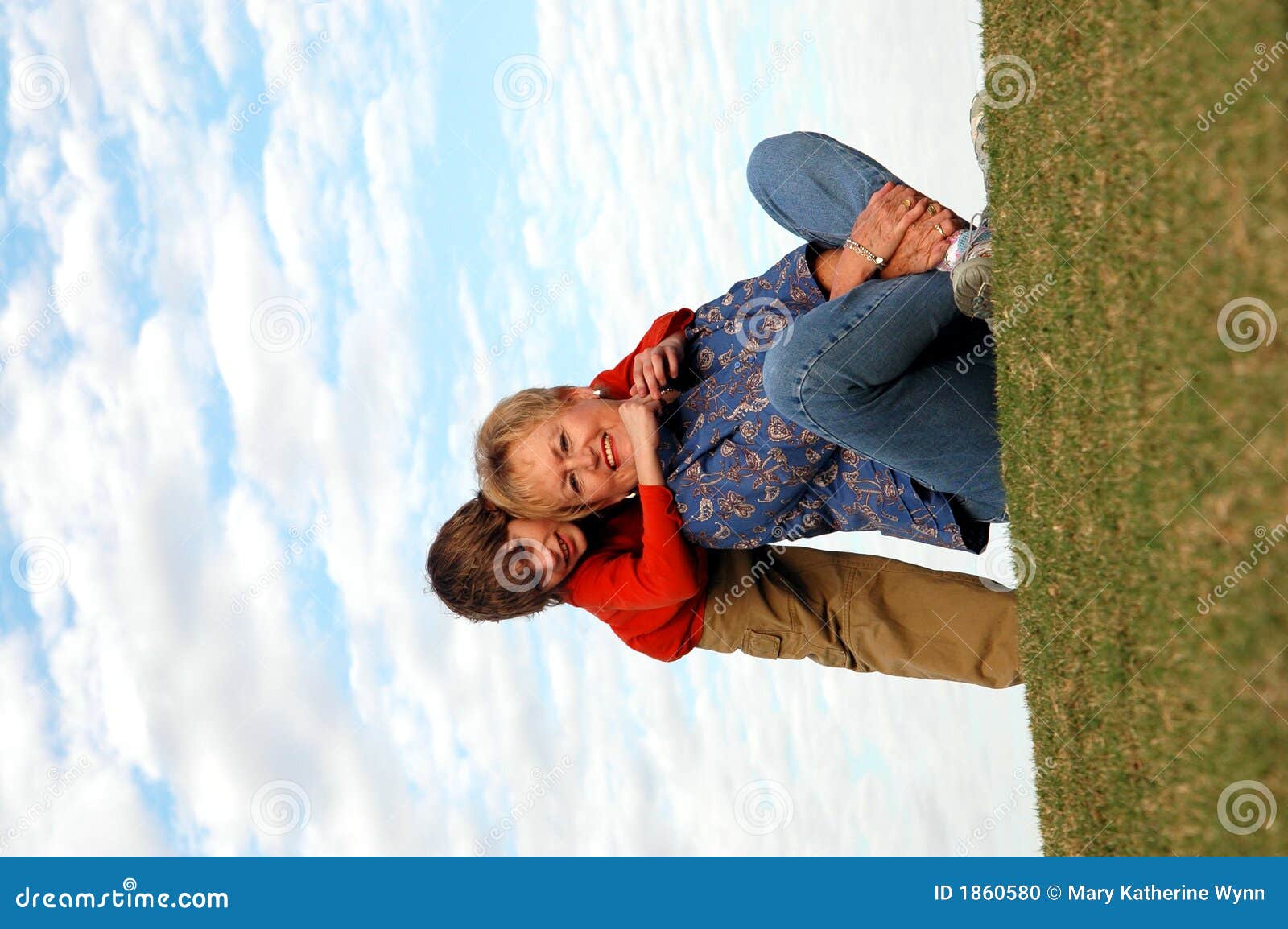 Hugging grandma stock photo. Image of older, hill, senior - 1860580