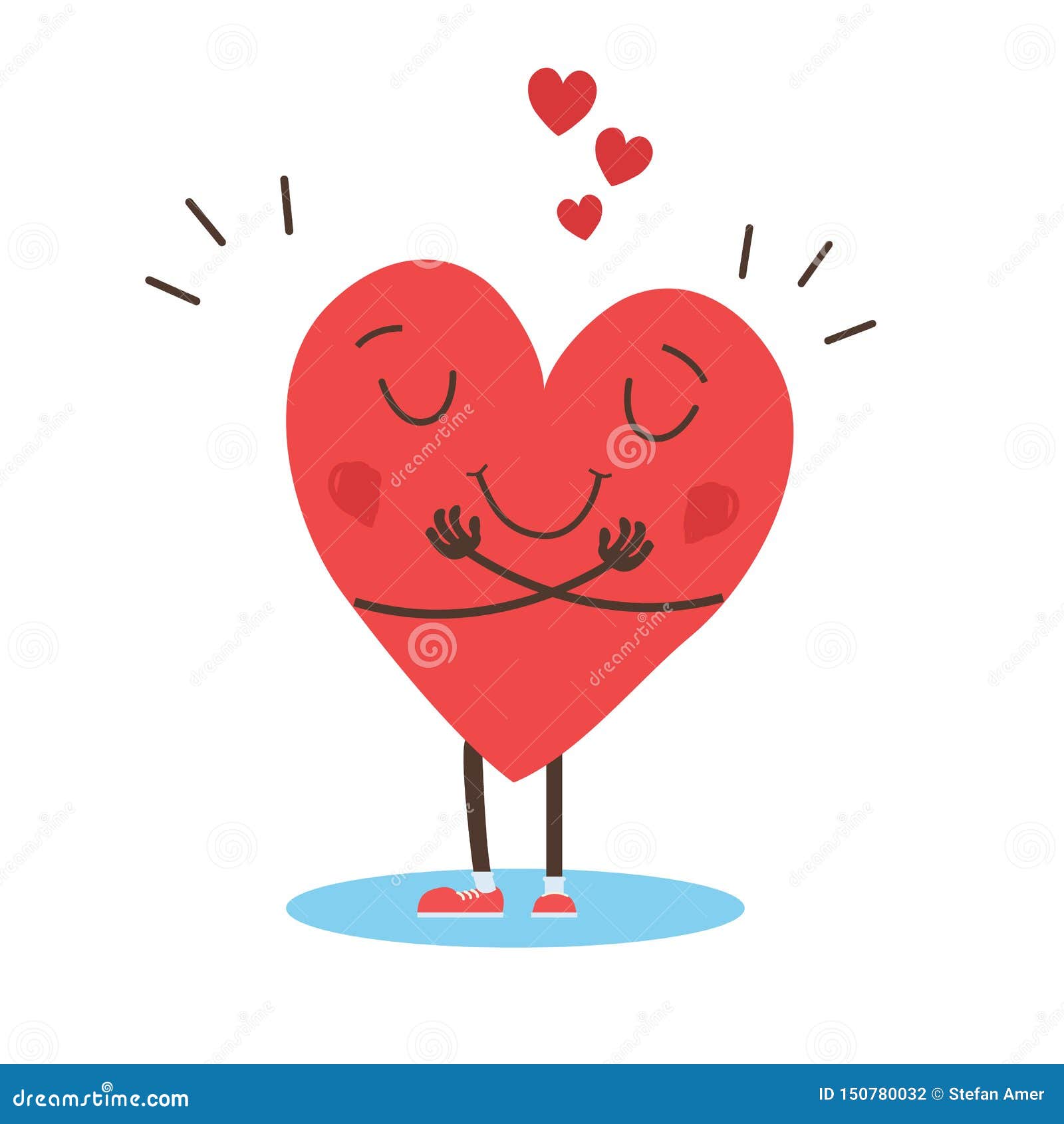 Hugging Heart Vector , Hug Yourself , Love Yourself - Vector Stock ... Hugging Heart Vector , Hug Yourself , Love Yourself - Vector Stock ...