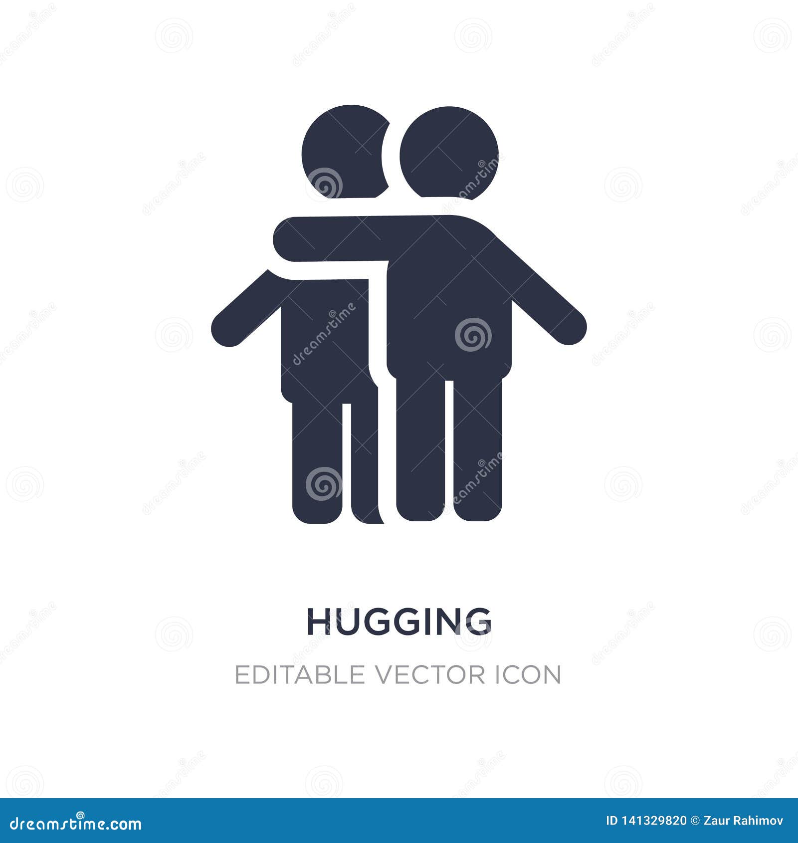 Hugging Icon On White Background Simple Element Illustration From