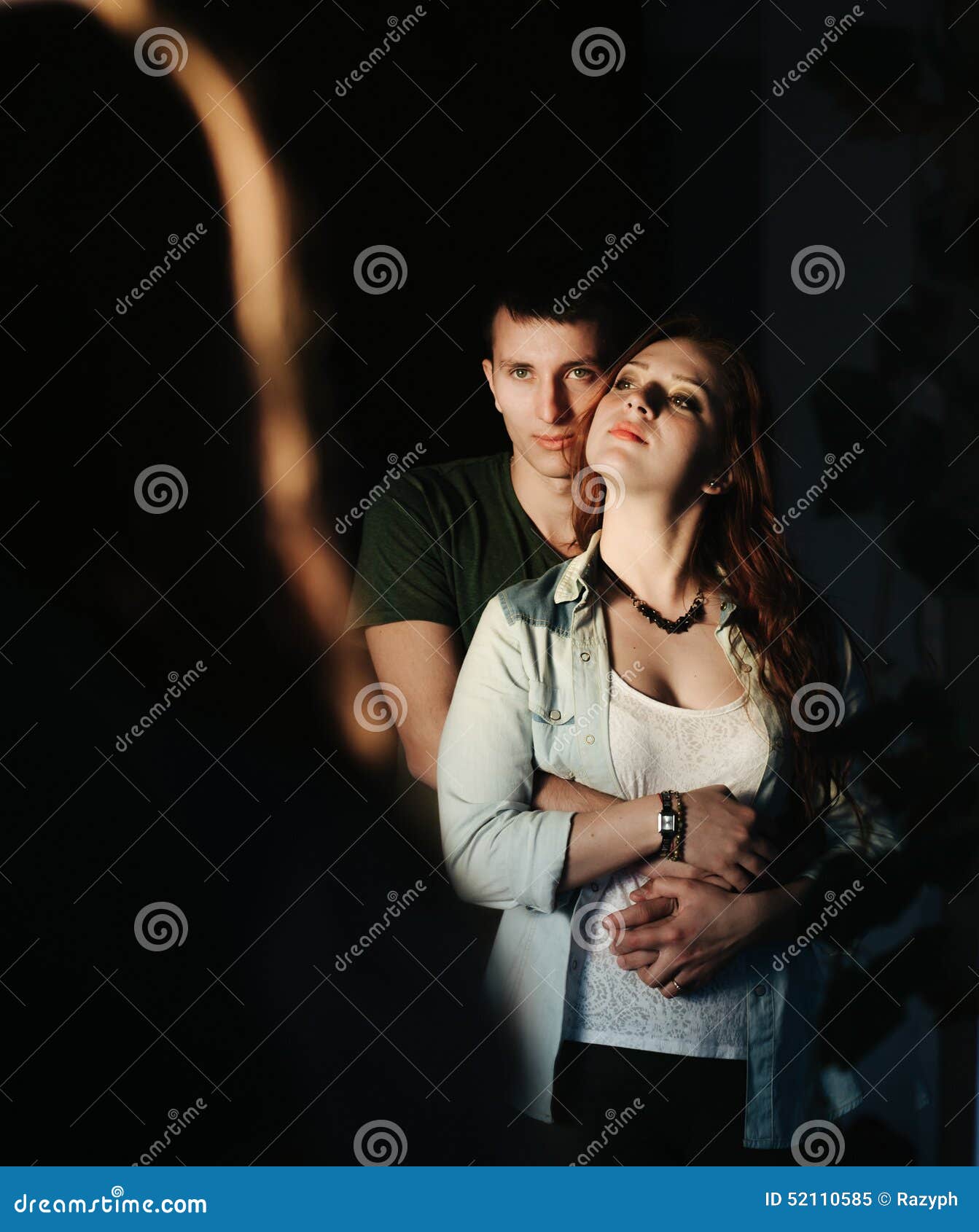 Hugging lovers stock image. Image of love, looking, caucasian - 52110585