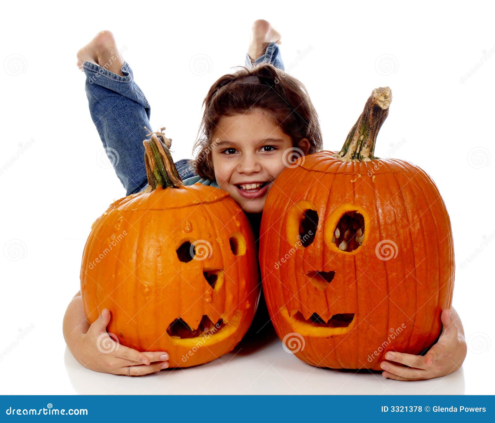 Hugging Pumpkins stock photo. Image of mouth, face, casual - 3321378