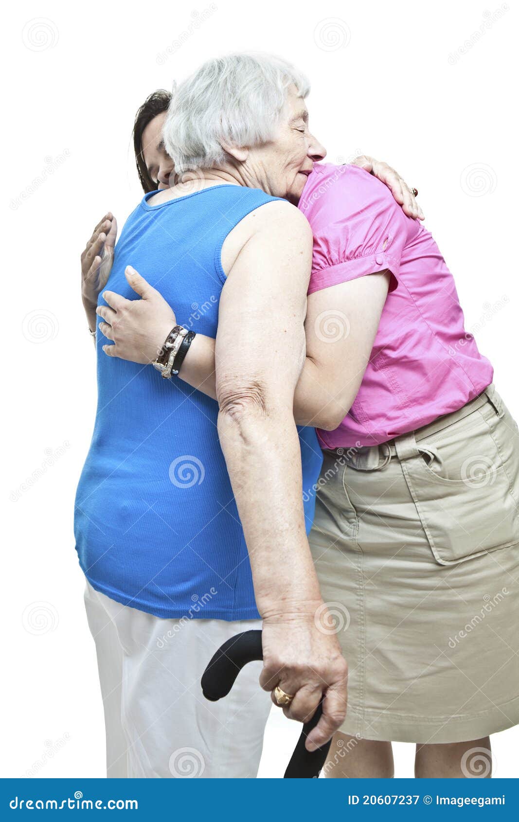 Hugging a senior stock image. Image of elderly, bonding - 20607237