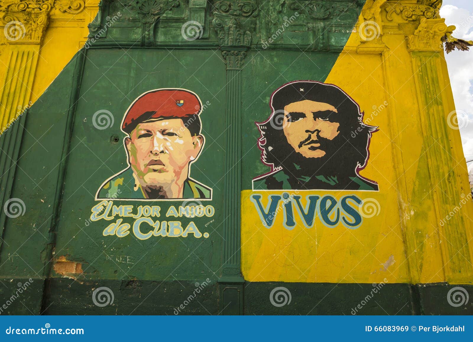 Hugo Chavez Y Che Guevara Havana Imagen de archivo editorial - Imagen ...