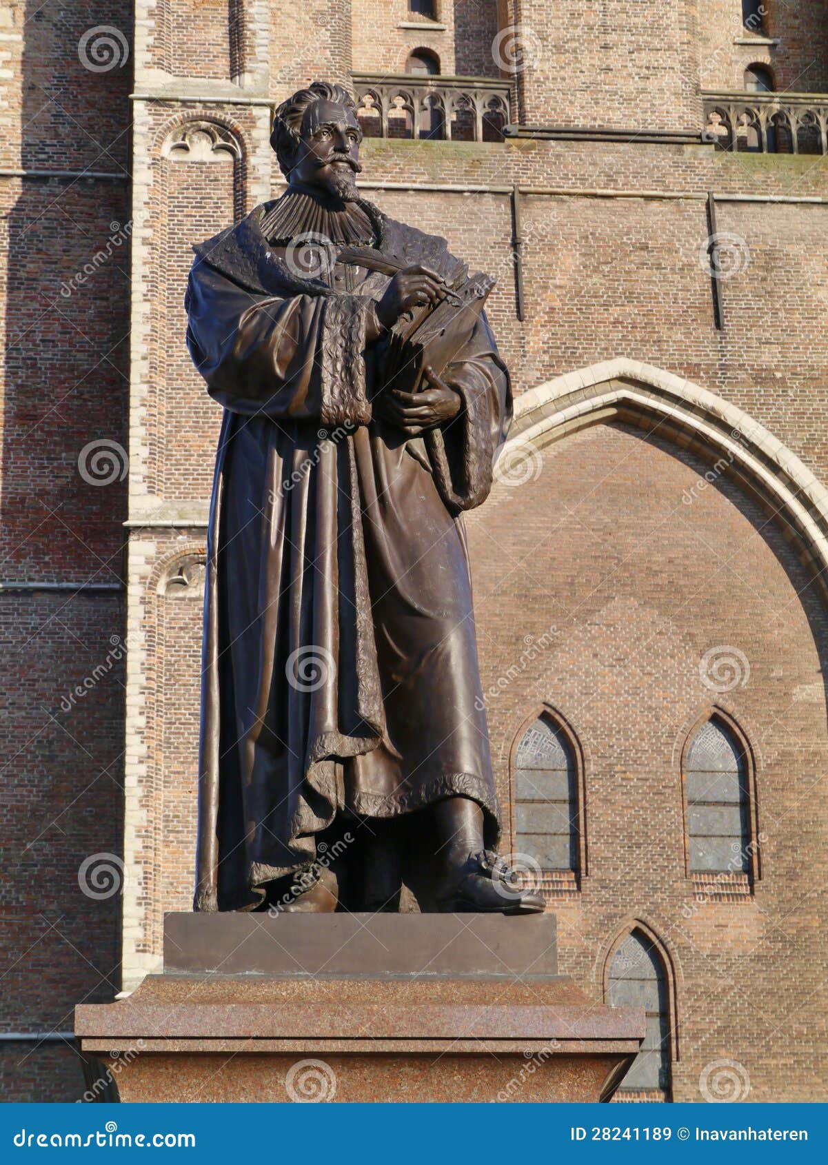 Hugo De Groot in Delft in the Netherlands Stock Image - Image of ...