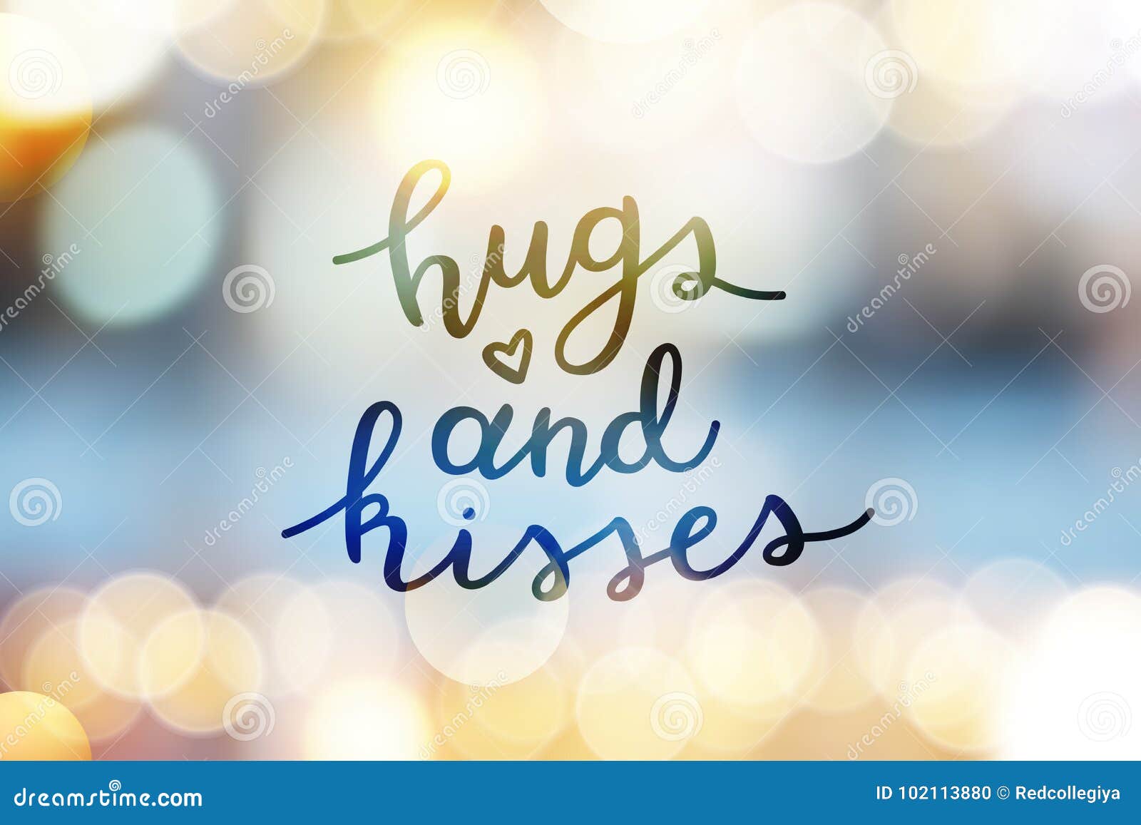 Hugs and kisses stock vector. Illustration of kiss, handwritten - 102113880