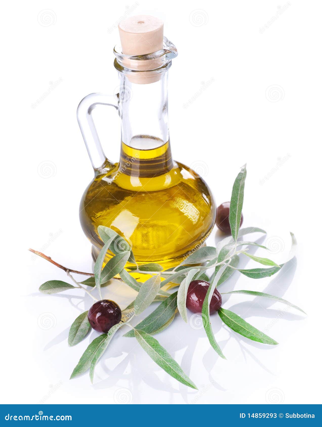 Huile Et Branche D'olivier D'olive Image stock - Image du branchement ...