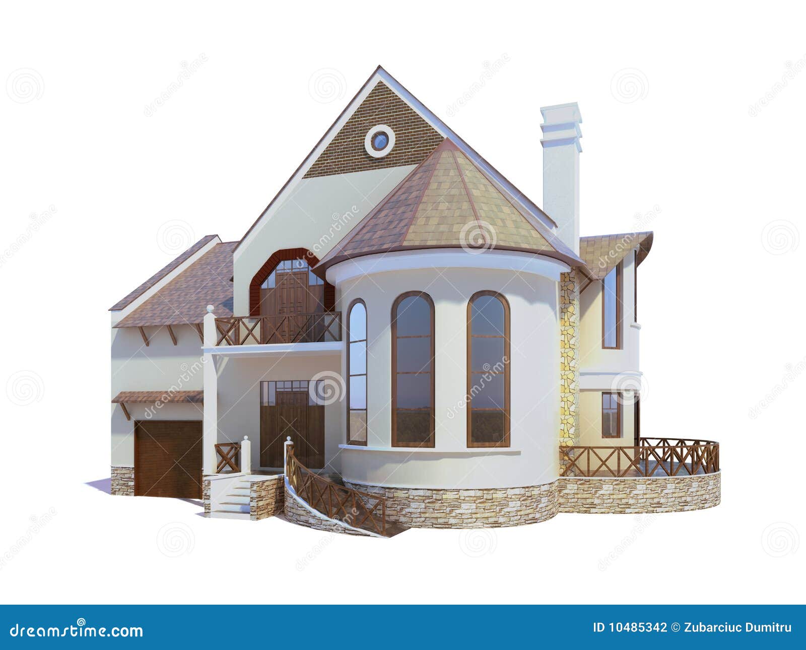 Huis stock illustratie. Illustration of luim, voorsteden - 10485342