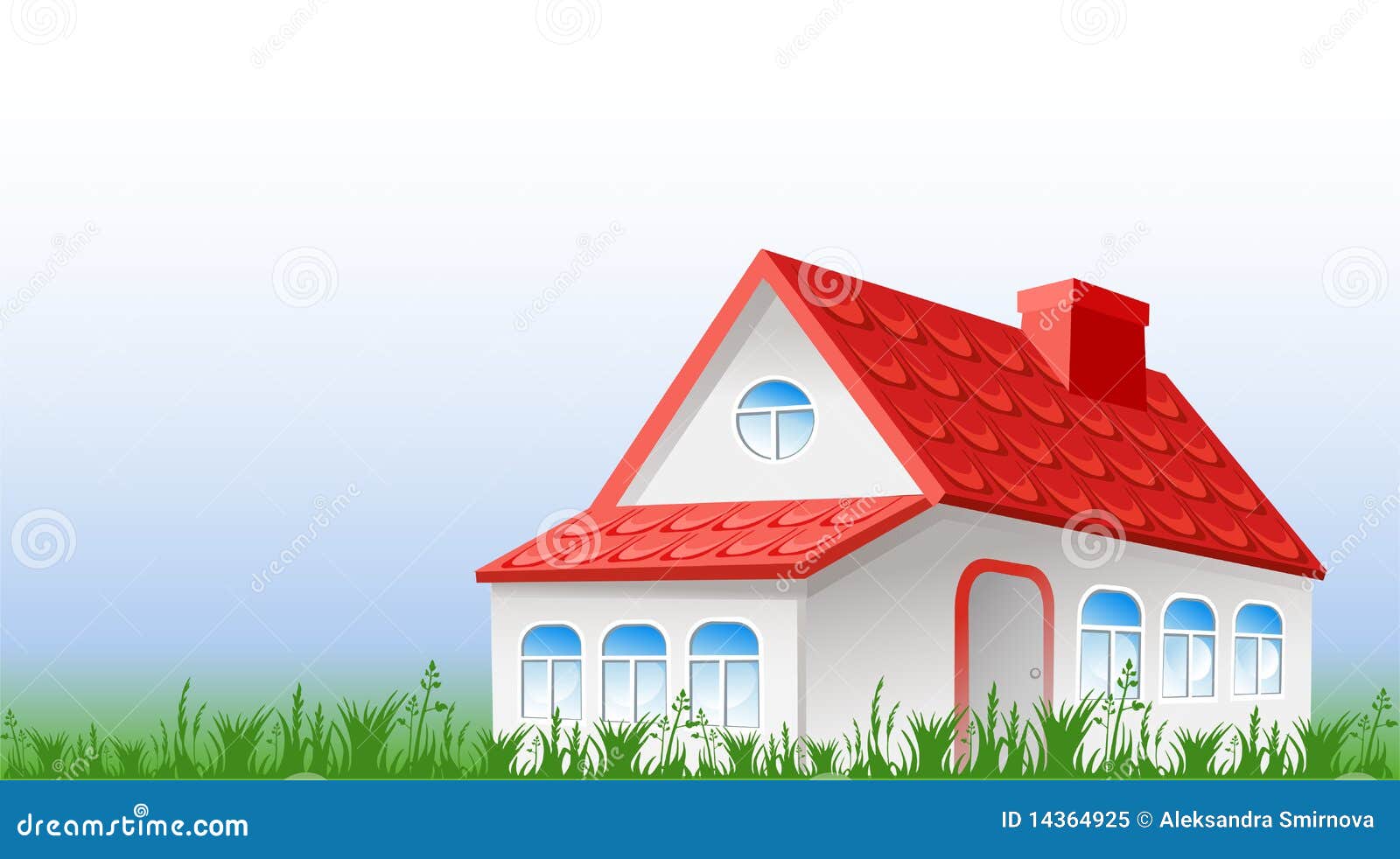 Huis vector illustratie. Illustration of illustratie - 14364925