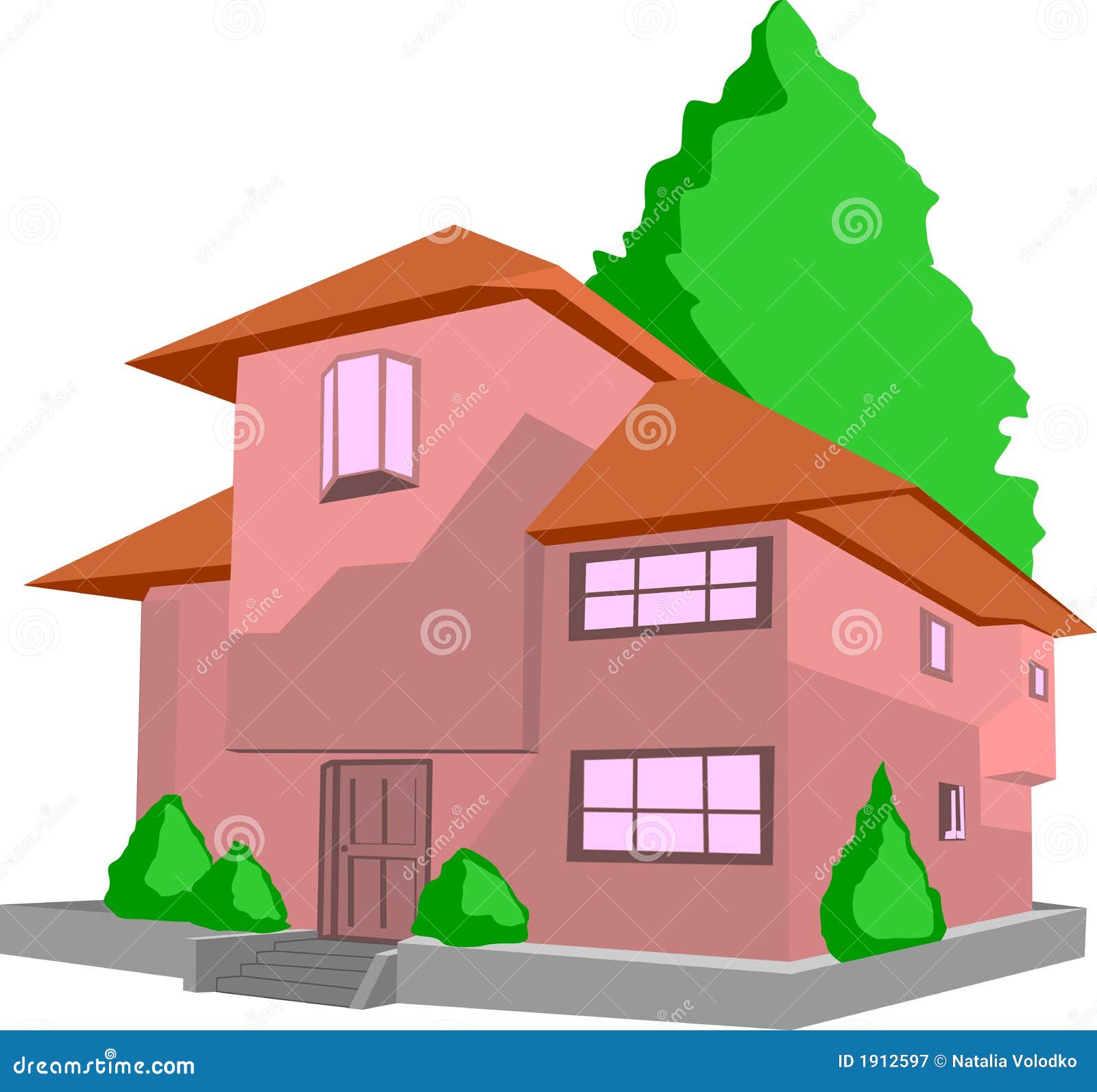 Huis vector illustratie. Illustration of architectuur - 1912597