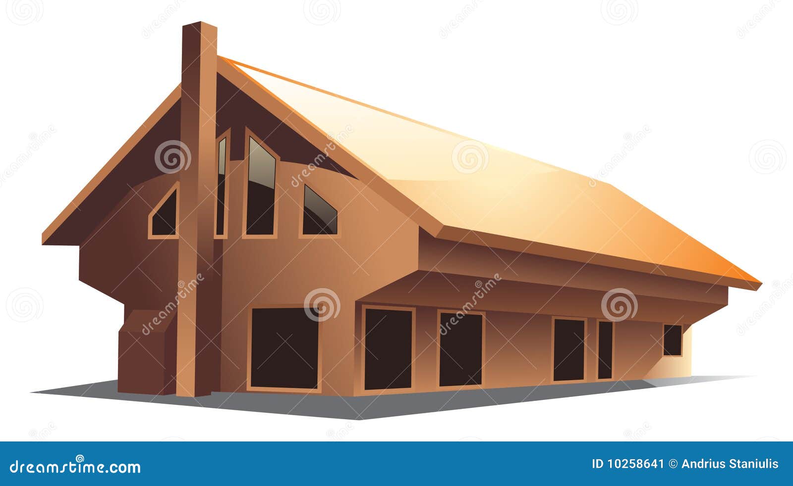 Huis (vector) vector illustratie. Illustration of huur - 10258641