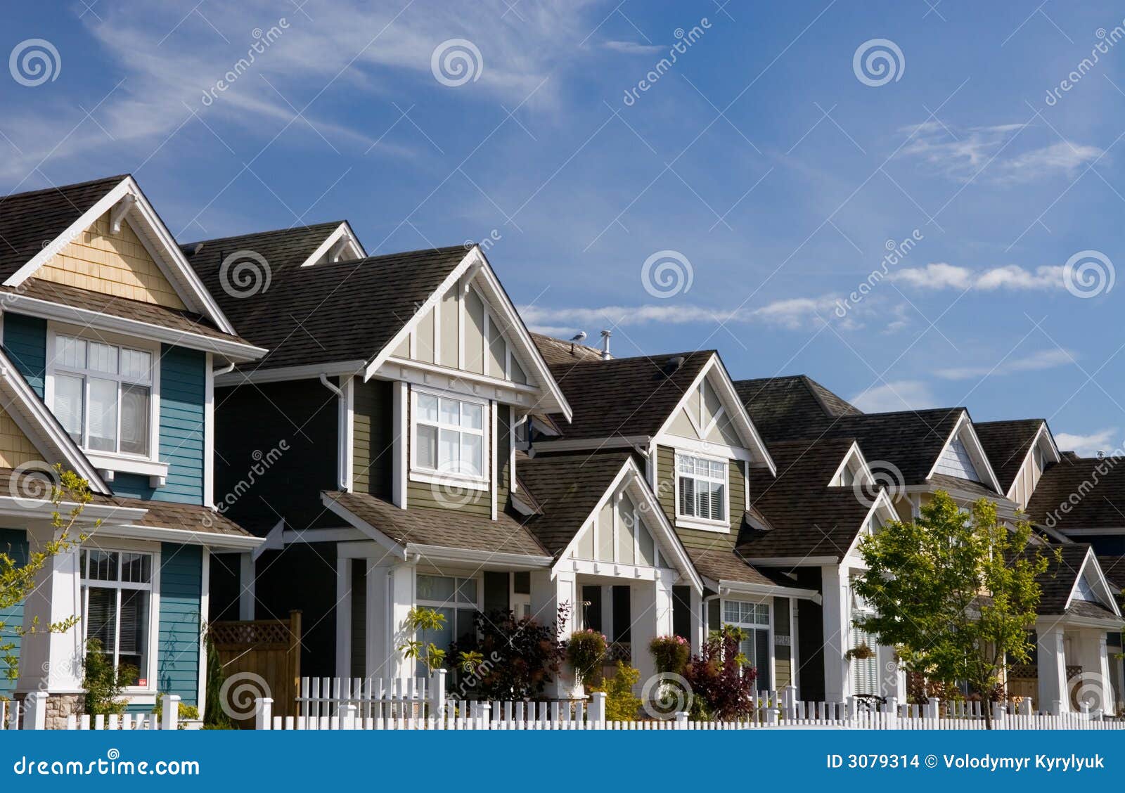 Huizen in de stad stock foto. Image of amerika, architecturaal - 3079314