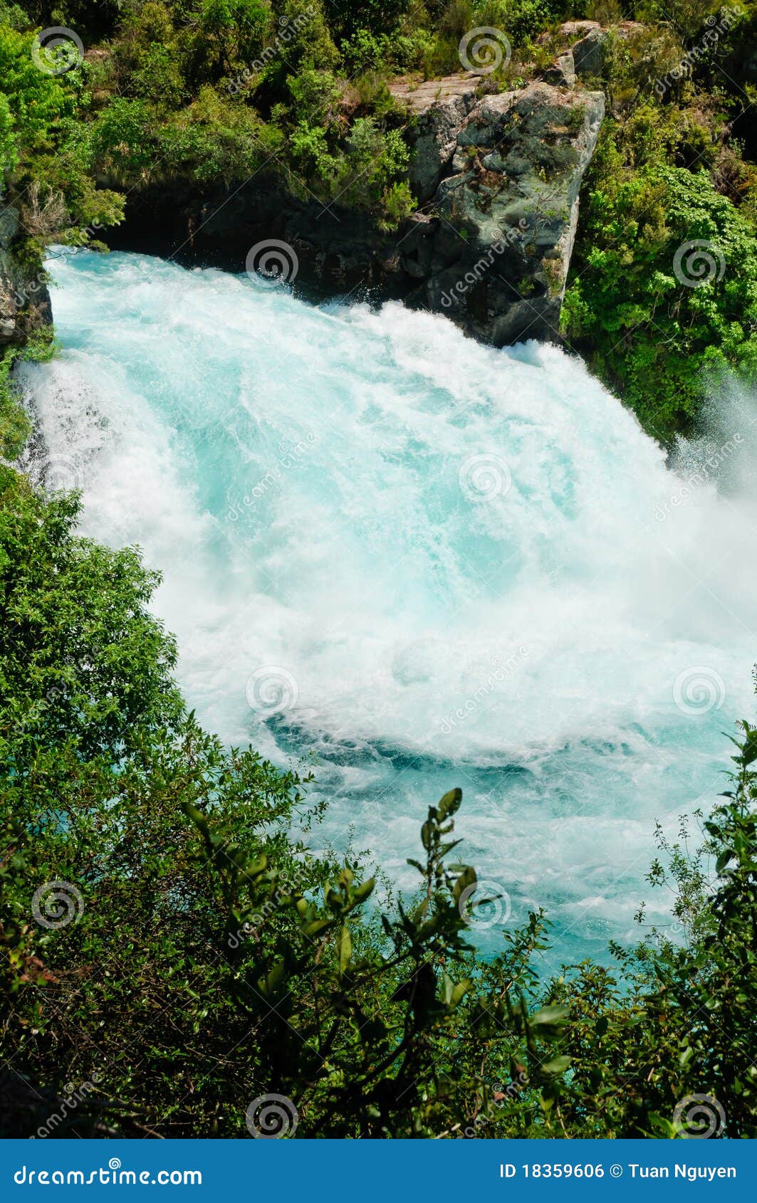 Huka Falls stock photo. Image of foamy, island, spectacular - 18359606