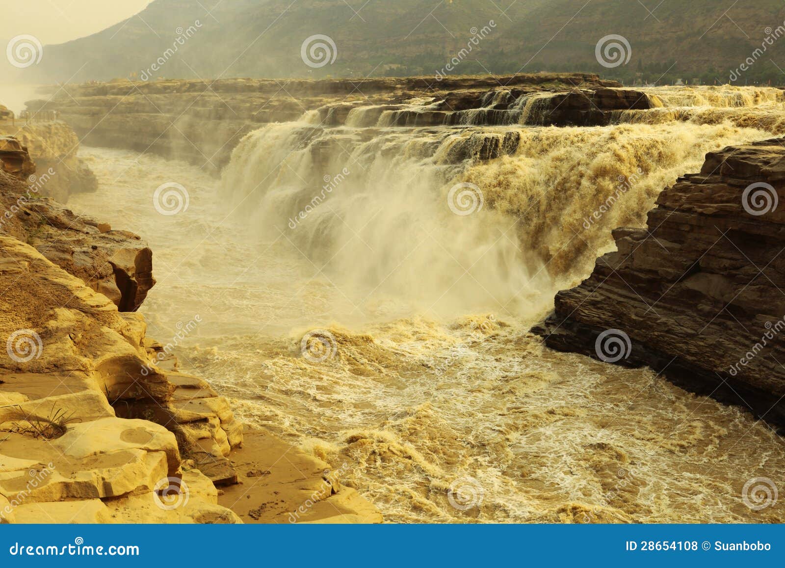 Hukou Waterfall stock photo. Image of scenic, waterfall - 28654108
