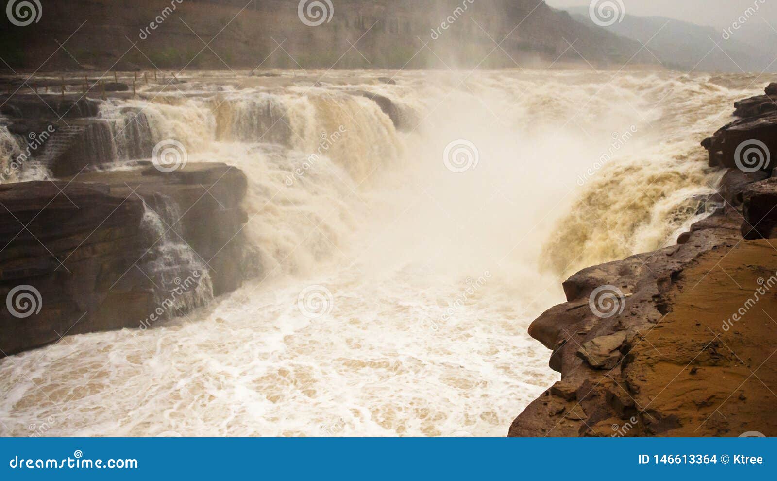 Hukou Waterfall stock photo. Image of linyi, mouth, meters - 146613364