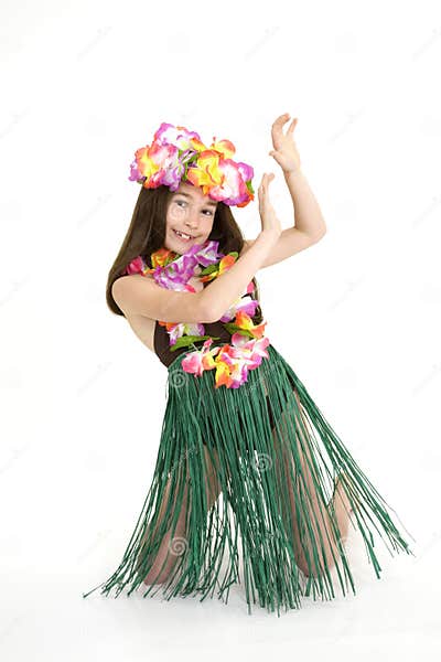 Hula Dancer stock photo. Image of outfit, white, hula - 2434908