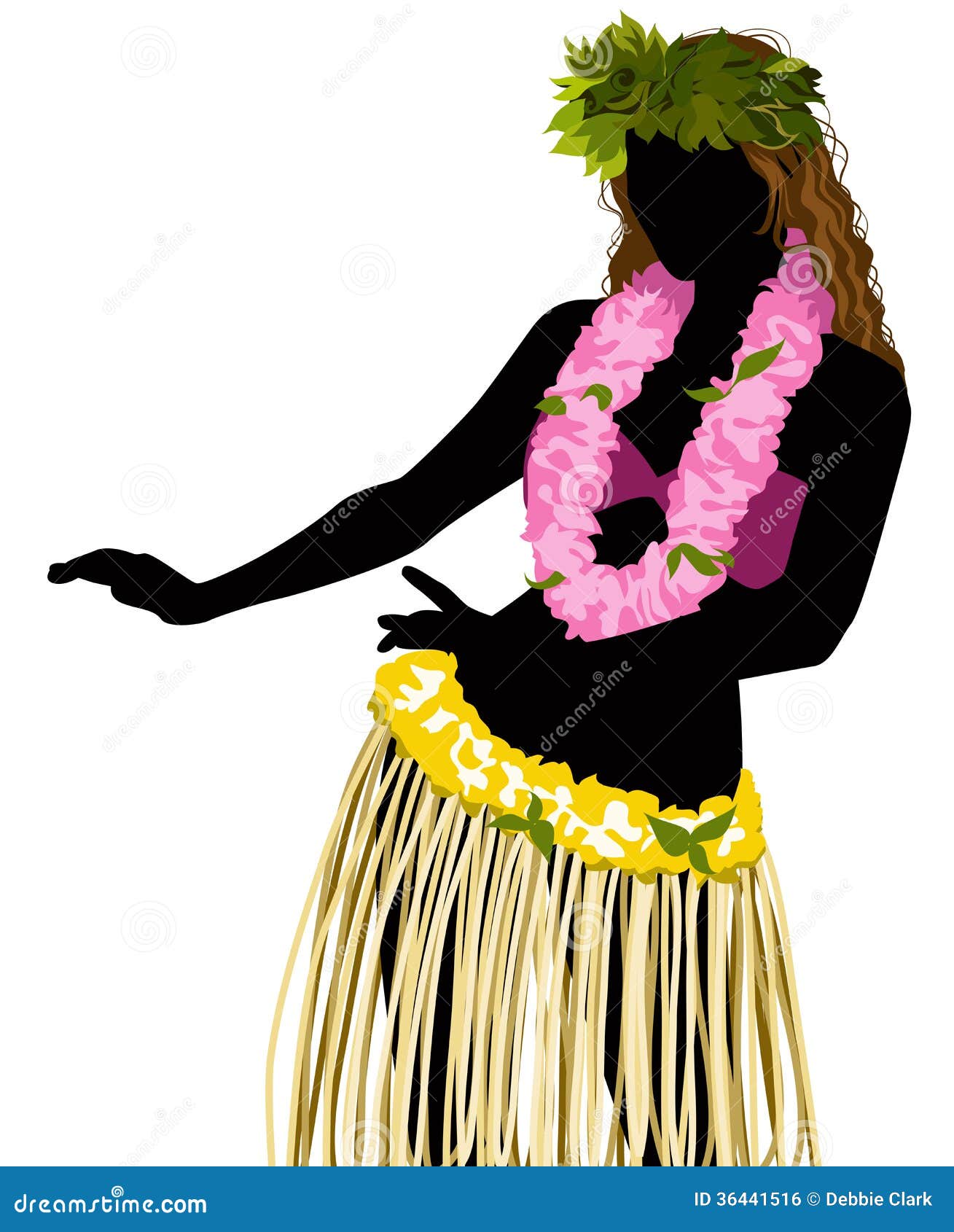 Hula Dancer stock illustration. Illustration of hawaiian - 36441516