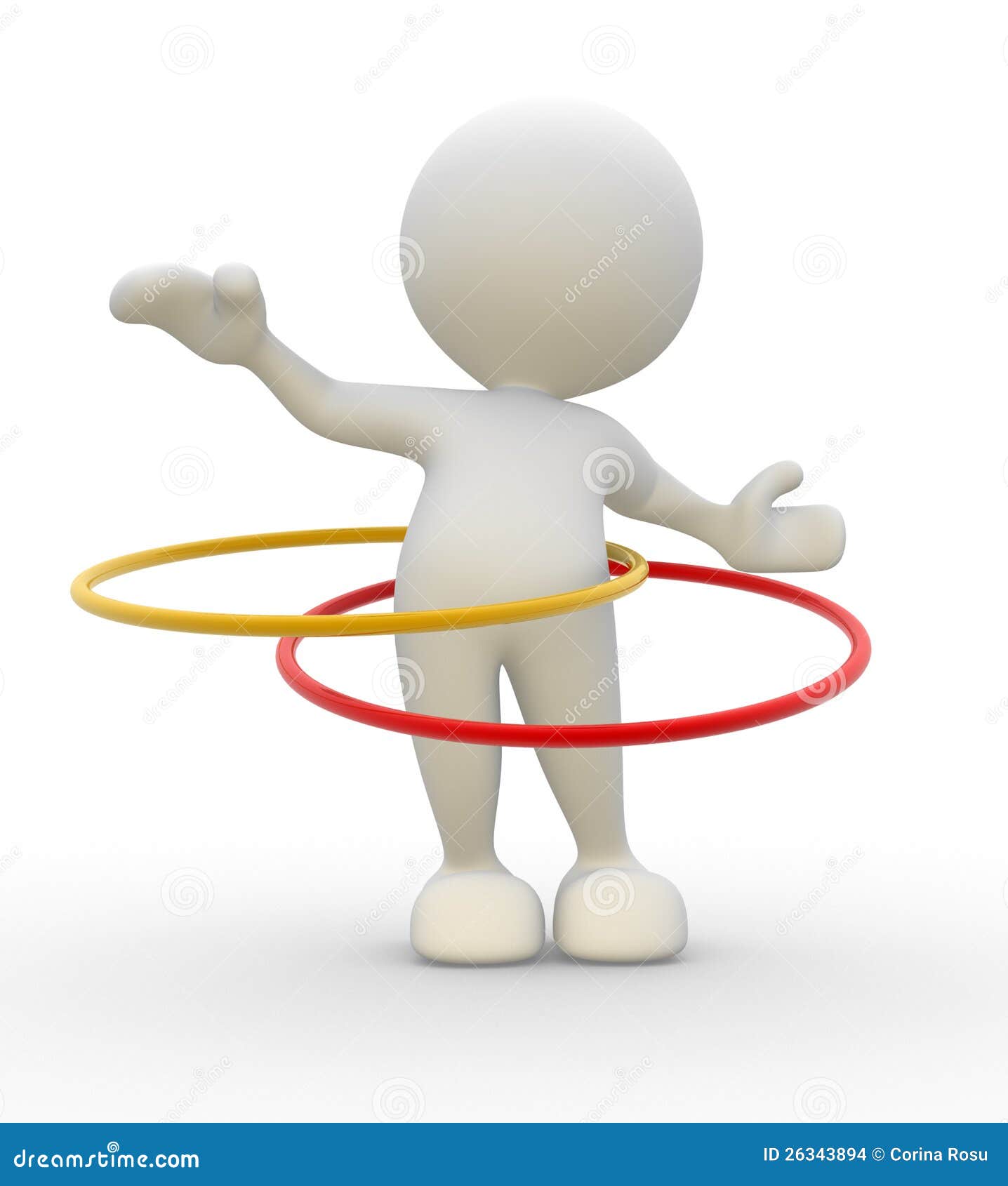 Hula hoop stock illustration. Illustration of human, aerobic - 26343894