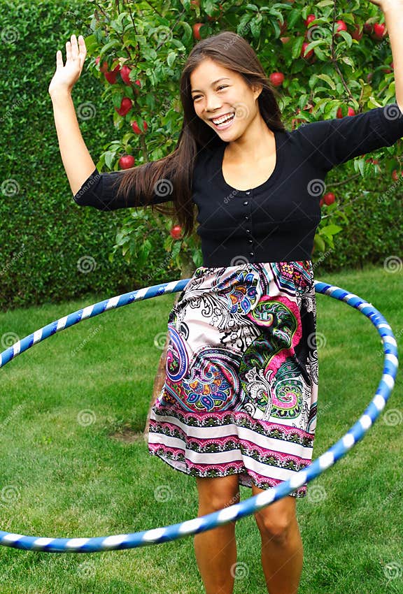 Hula hoop girl stock photo. Image of laughing, lifestyle - 10691220