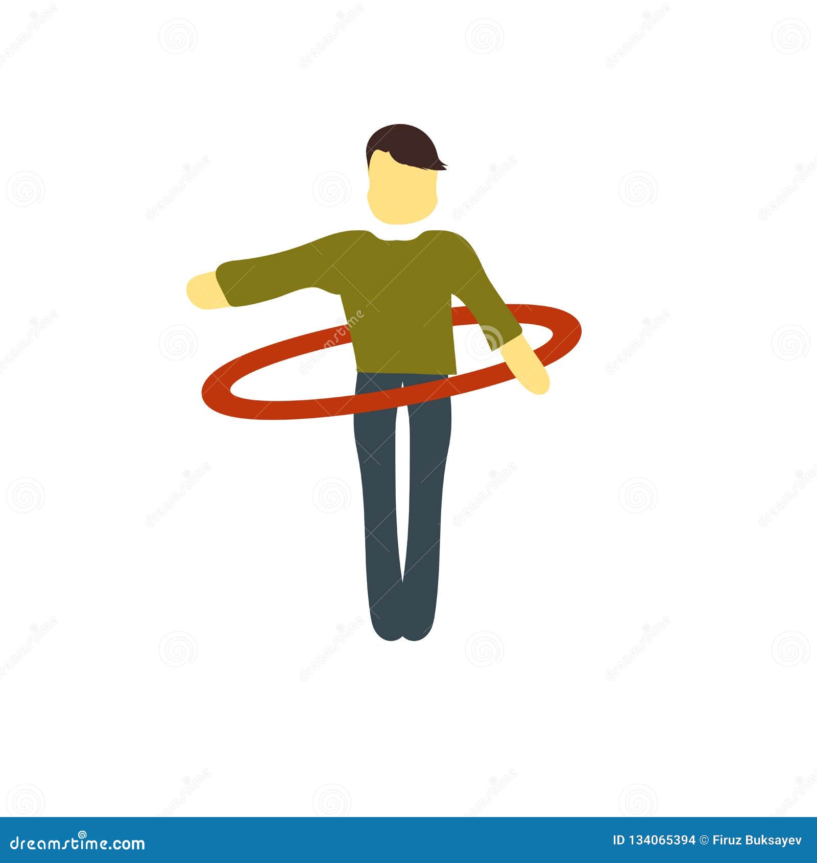 Hula Hop Icon Vector Isolated on White Background, Hula Hop Sign Stock ...