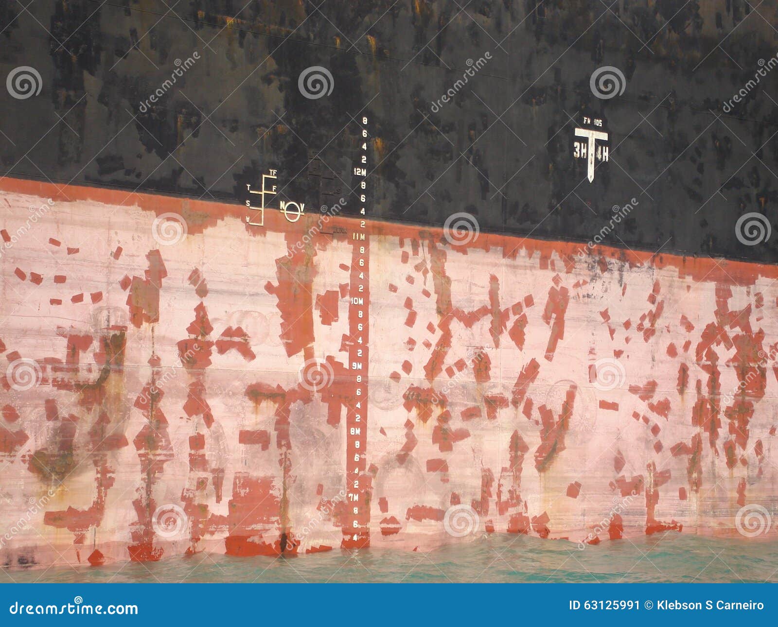 Hull depth measurement stock image. Image of metal, watercraft - 63125991