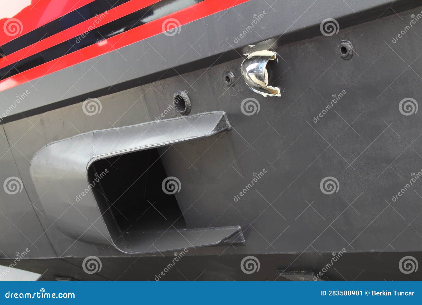 Hull of a Luxury Motor Boat, Close-up Side View. Editorial Photo ...