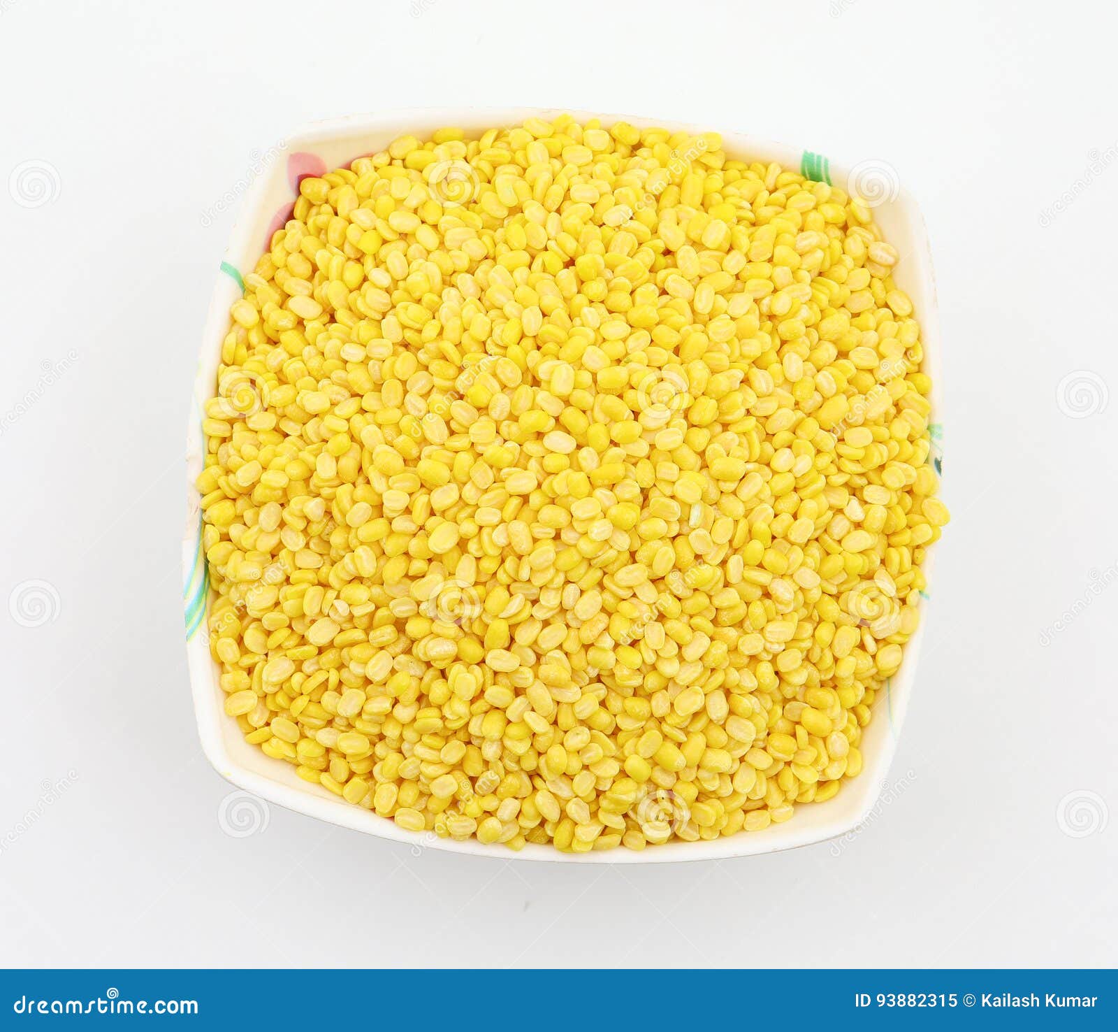 Hulled-split mung bean stock image. Image of grain, india - 93882315