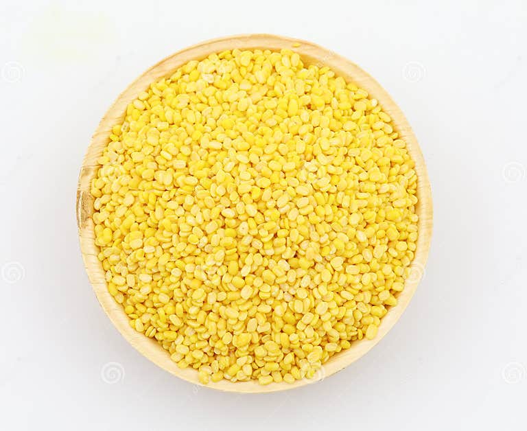 Hulled-split mung bean stock image. Image of grain, daal - 93882455