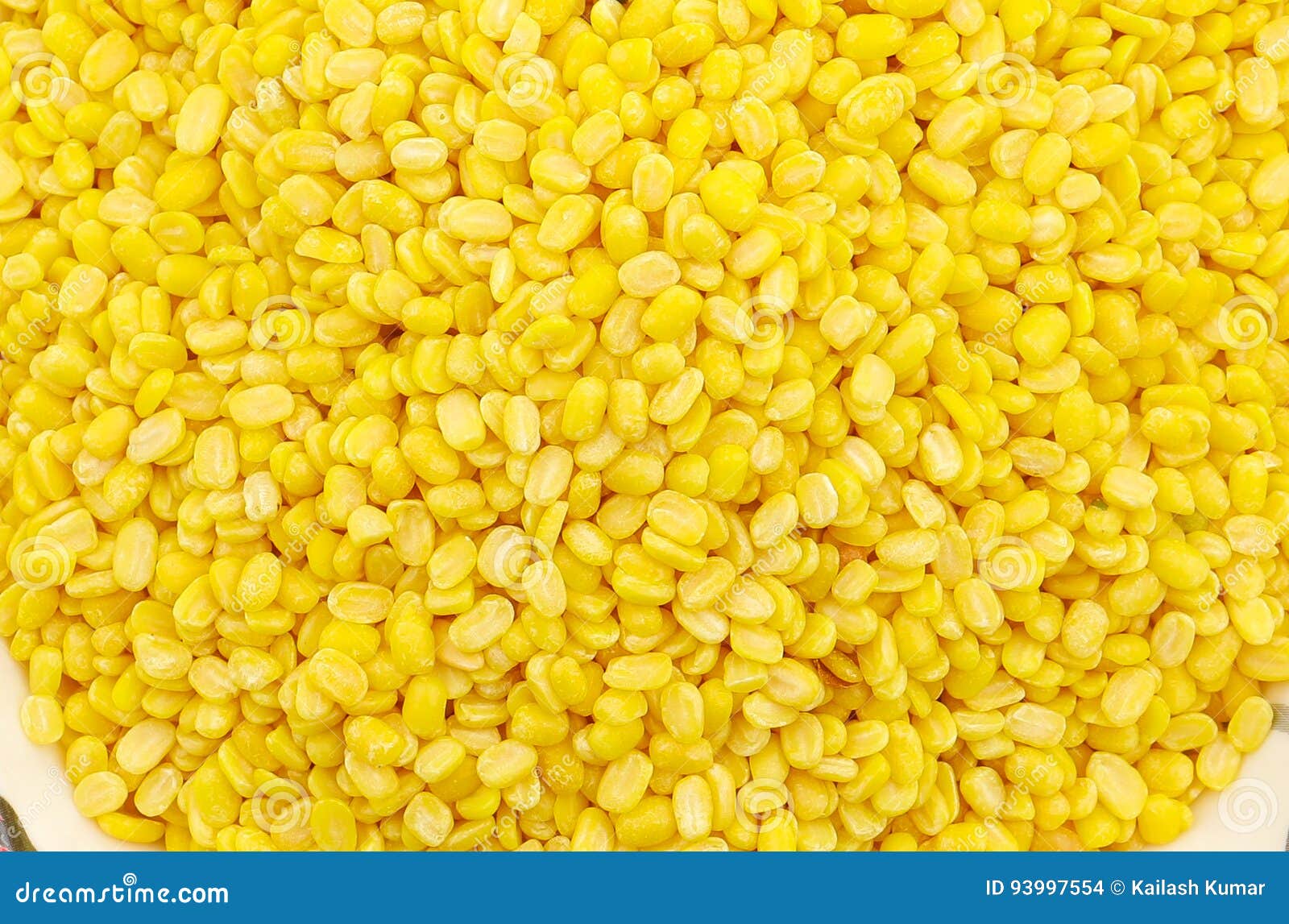 Hulled-split mung bean stock photo. Image of mongo, daal - 93997554
