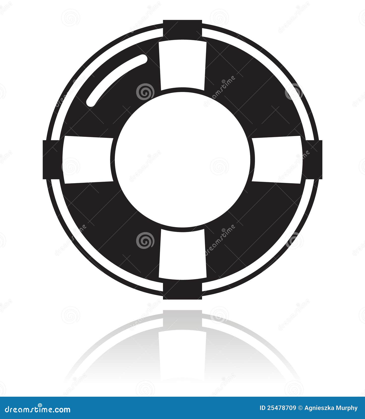 Hulp - Reddingsgordel Zwart Pictogram Vector Illustratie - Illustration ...