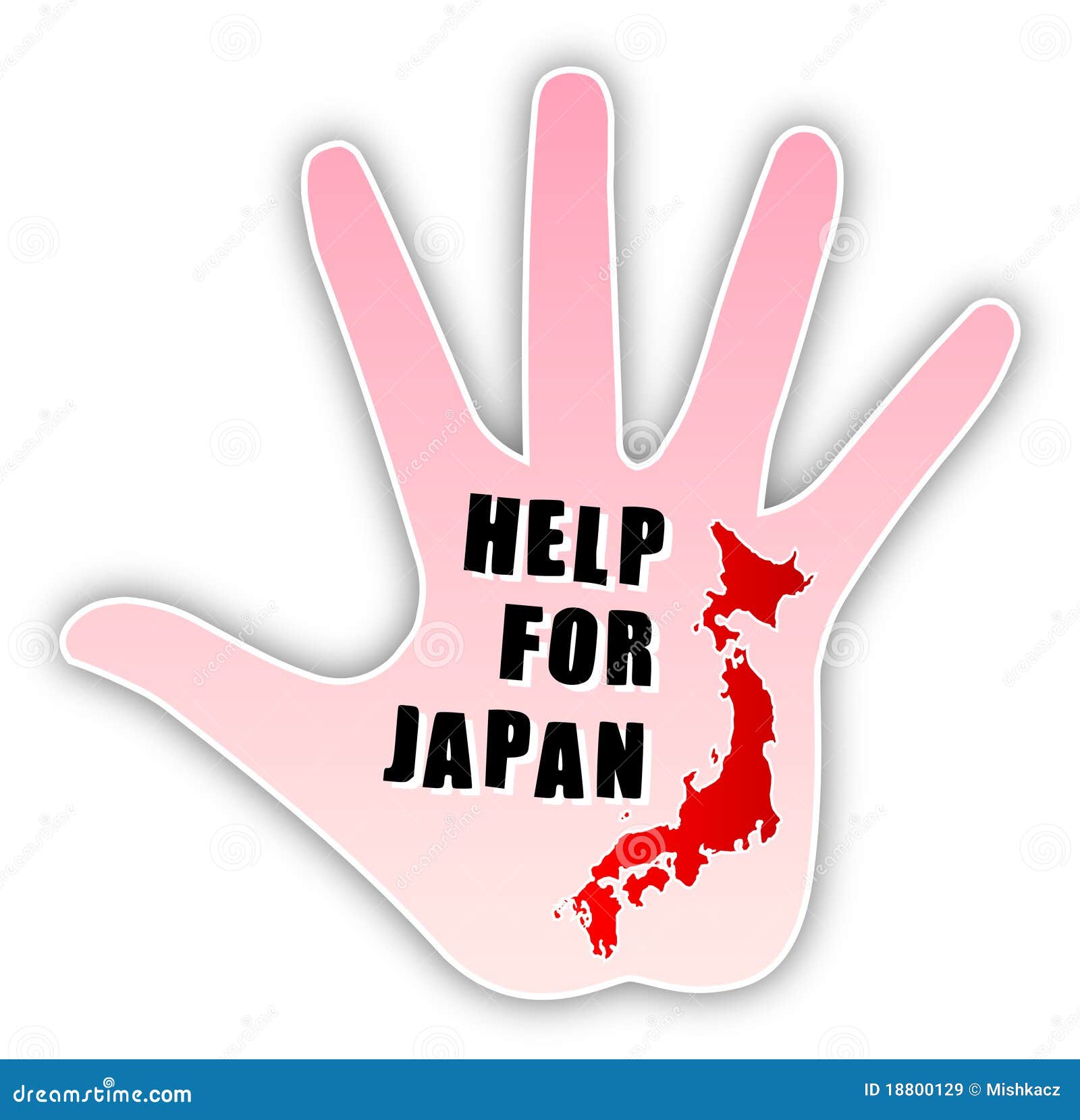 Hulp voor Japan vector illustratie. Illustration of ellende - 18800129