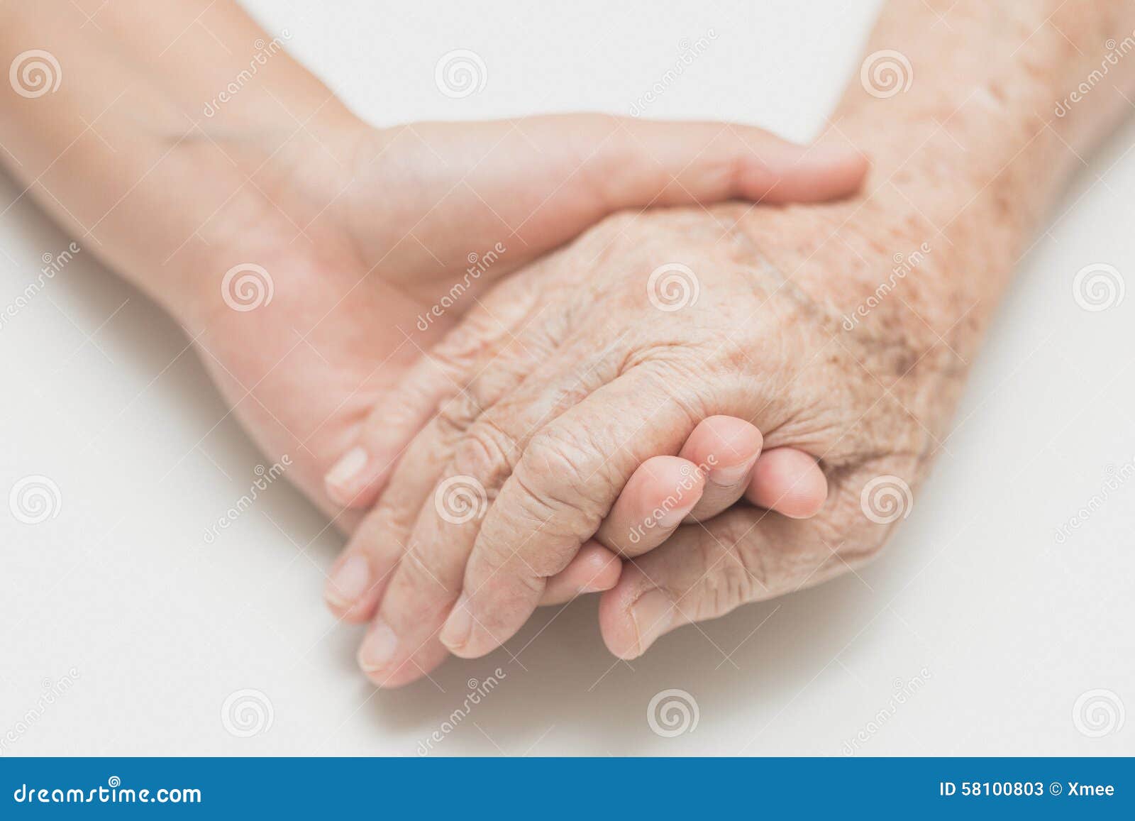 Hulpconcept, De Helpende Handen Voor Bejaarde Thuiszorg Stock ...