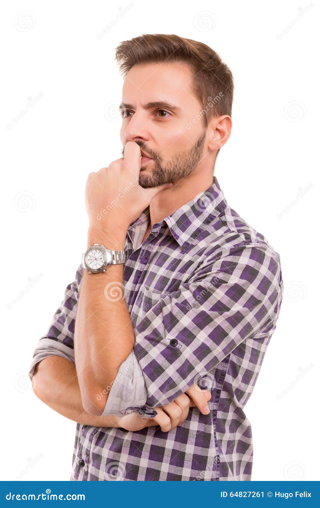 Hum... Let Me Think about this Stock Image - Image of handsome, boss ...