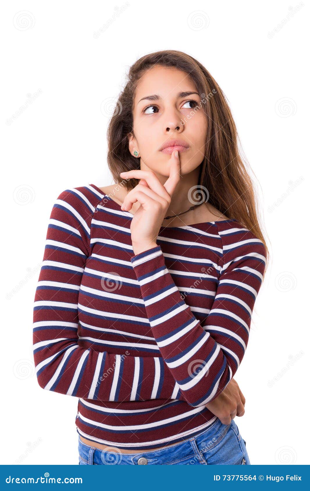 Hum... Let Me Think about this Stock Photo - Image of beautiful ...