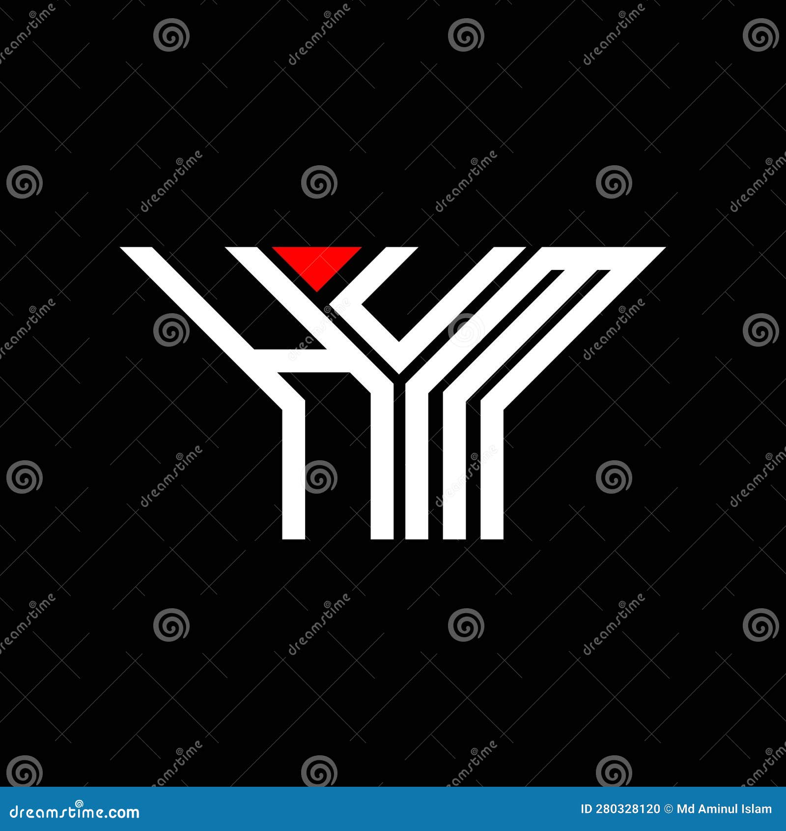 HUM Letter Logo Creative Design with Vector Graphic, HUM Simple and ...