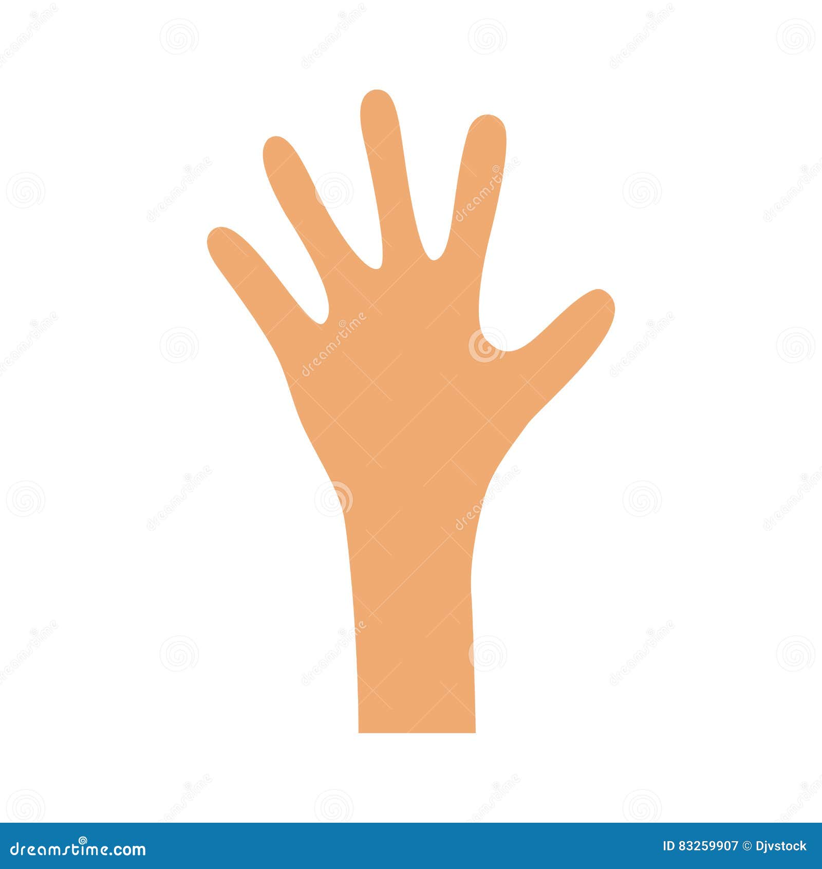 Huma hand silhouette stock illustration. Illustration of people - 83259907