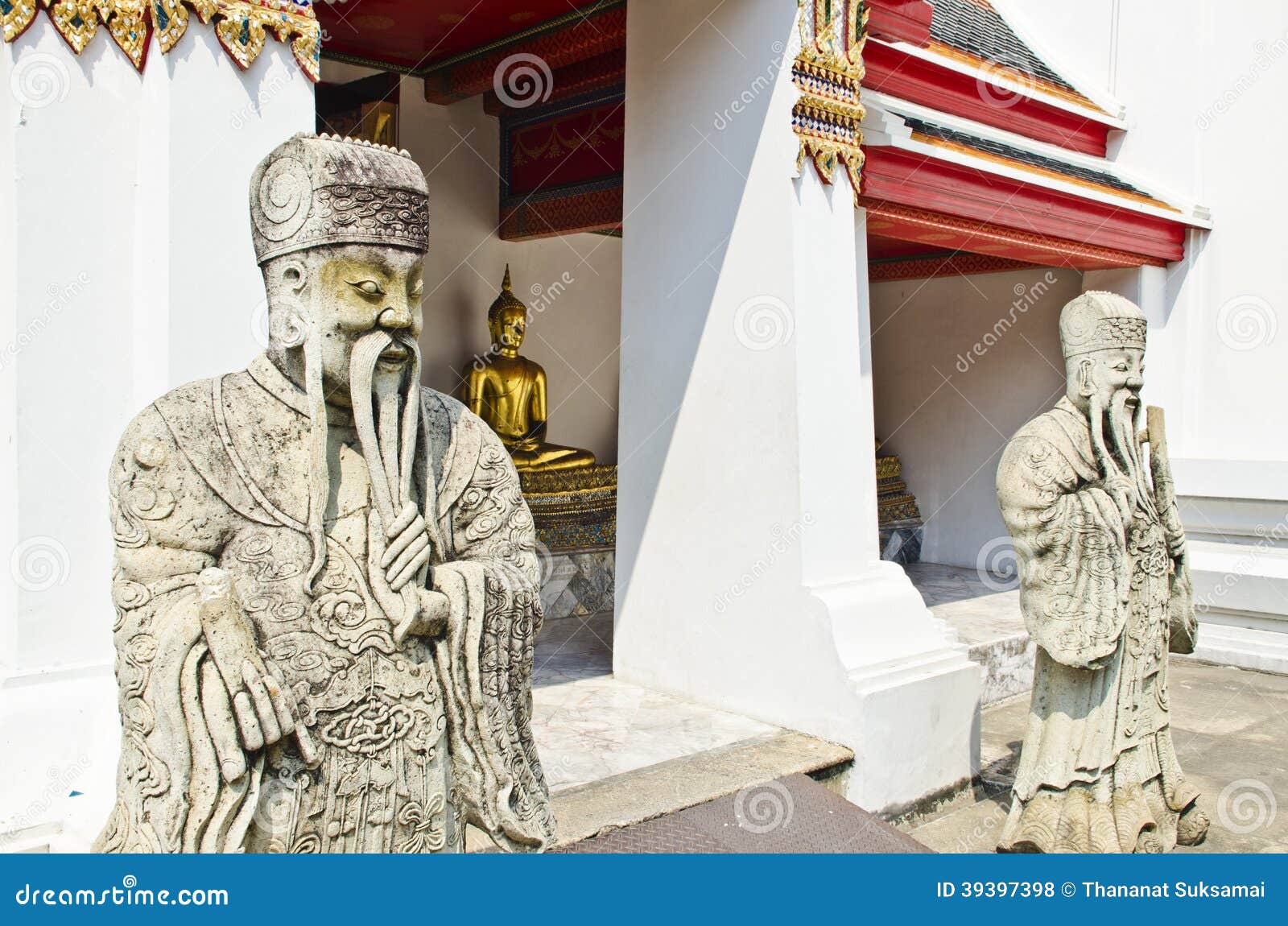 Humain chinois de statue photo stock. Image du ange, cathédrale - 39397398