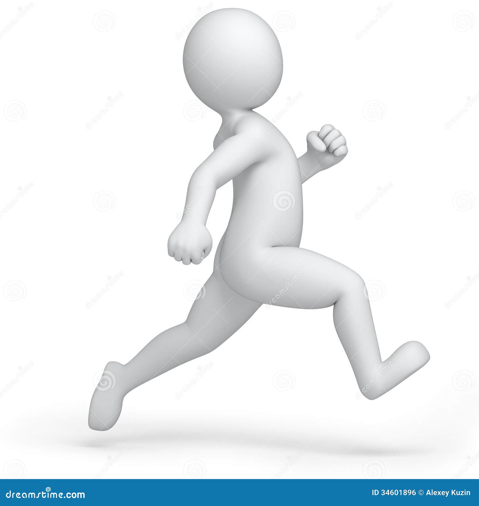 Humain 3d courant illustration stock. Illustration du gens - 34601896