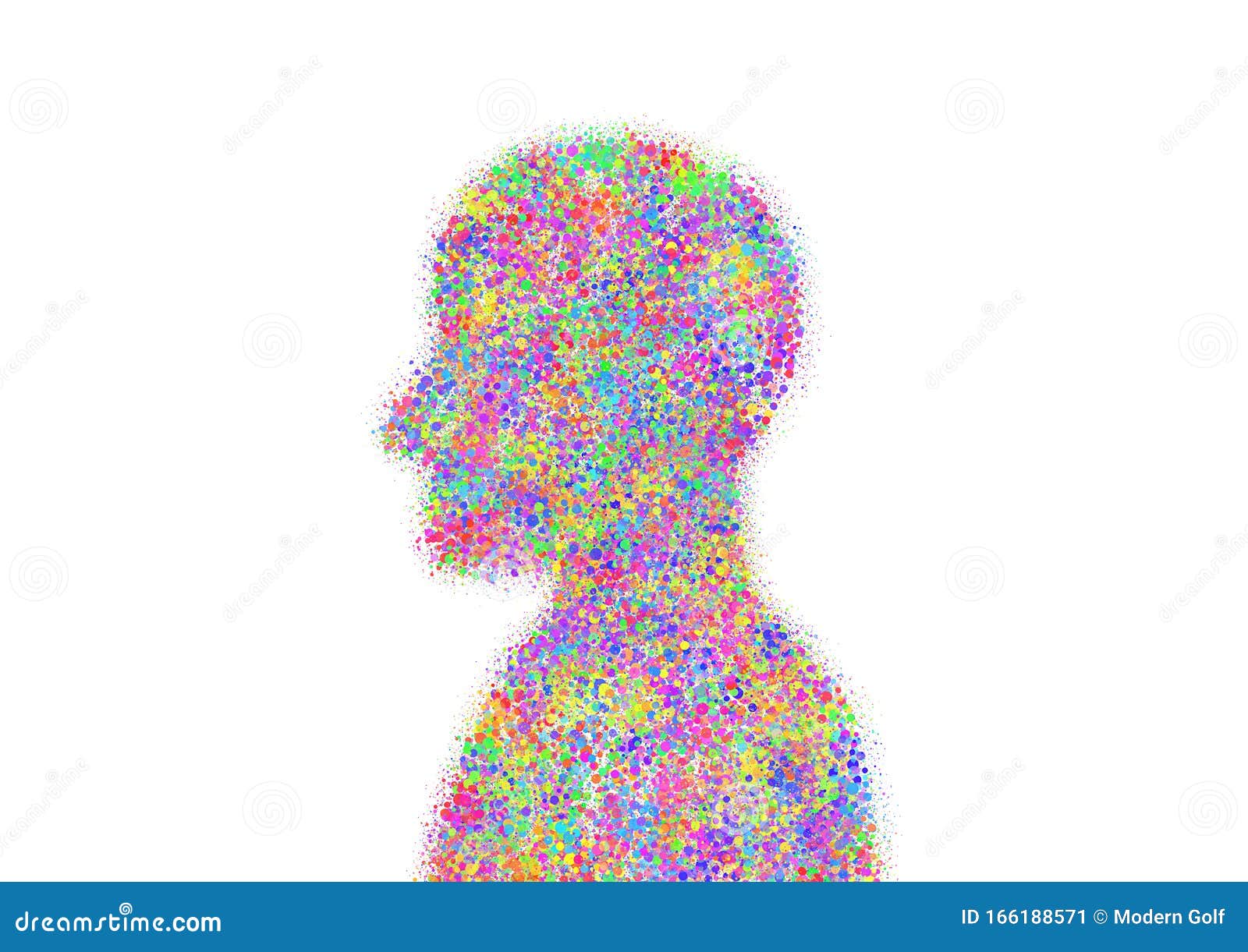 Human Abstract.illustration Painting. Concept Stock Illustration ...