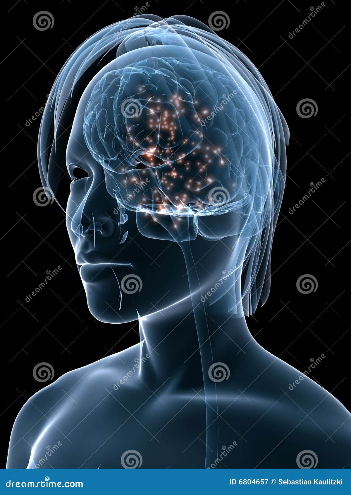 Human active brain stock illustration. Illustration of body - 6804657